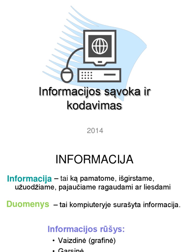 03 Informacijos Kodavimas | PDF