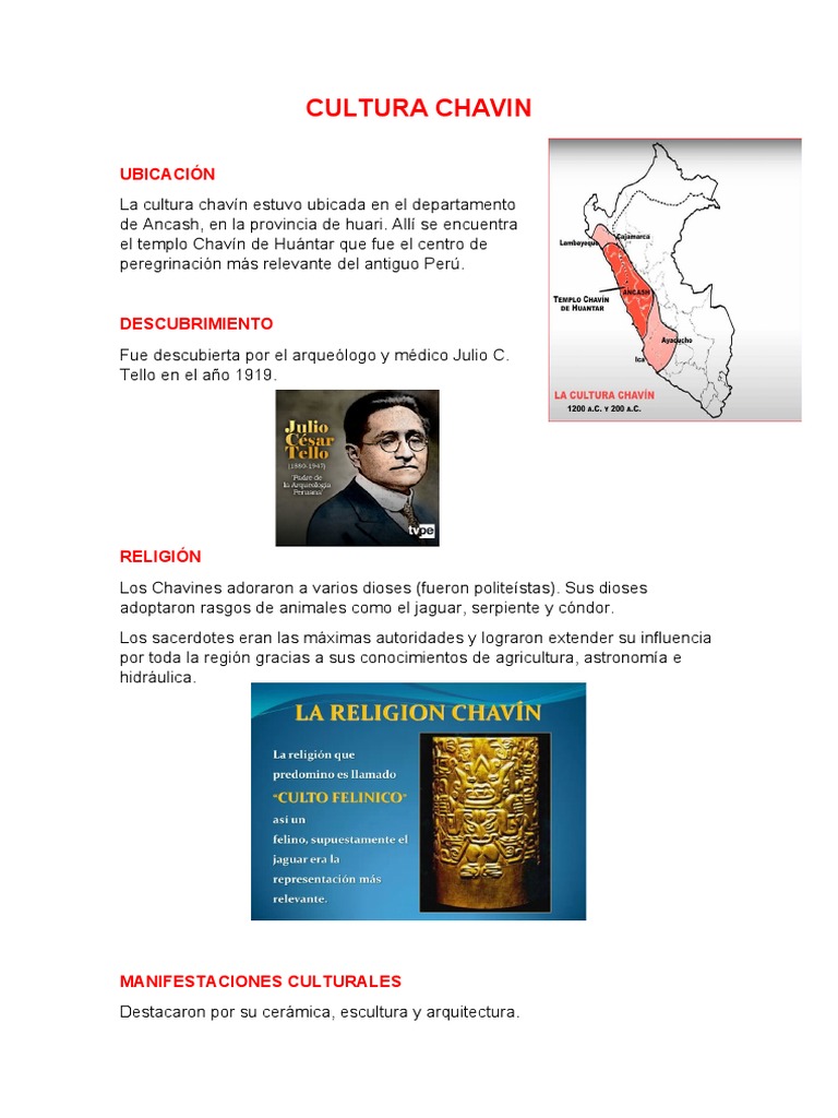 Cultura Chavin | PDF