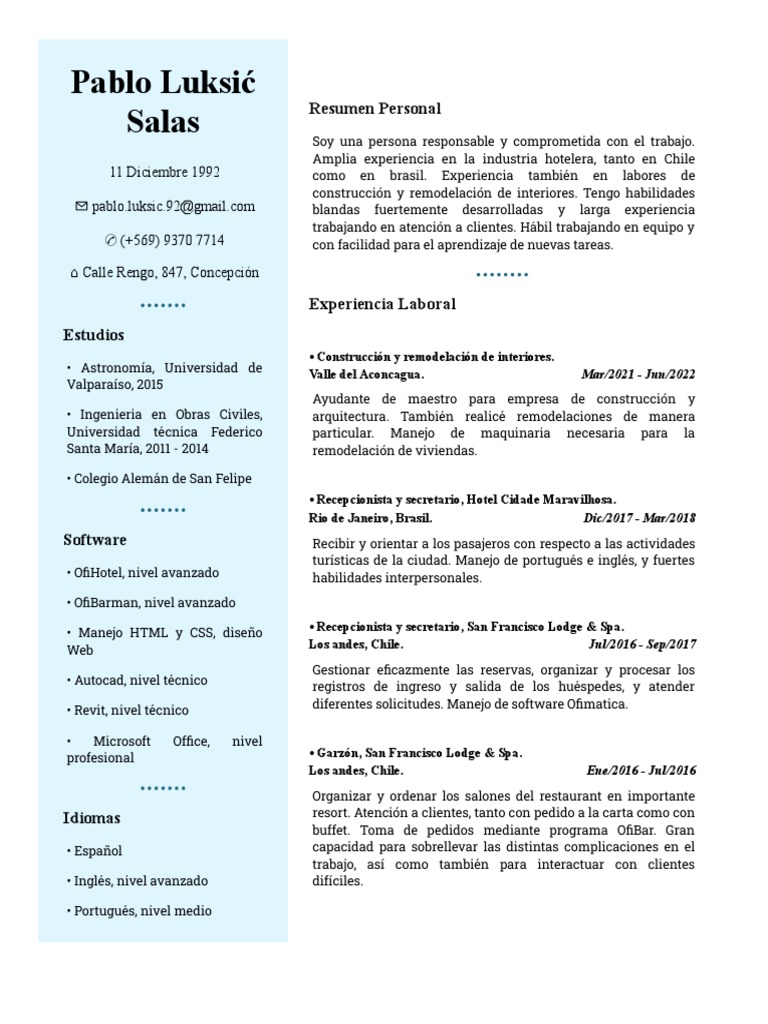 CV Garzón | PDF | Informática