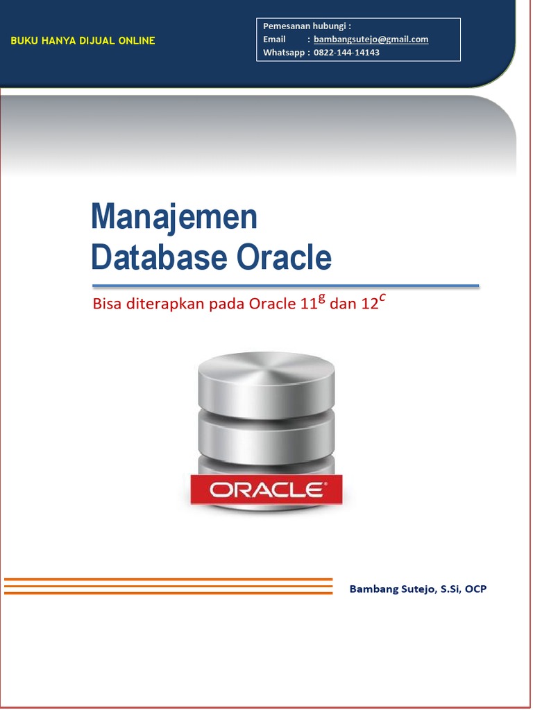 Buku Oracle Database Cover Overview Sample | PDF Buku Oracle Database Cover Overview Sample | PDF