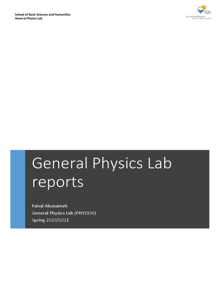 General Physics Lab Reports 1-12 (Online) | PDF | Collision | Momentum