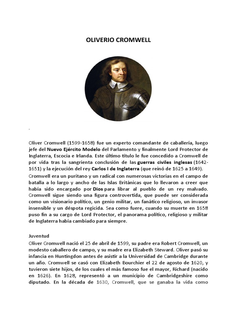 Oliverio Cromwell | PDF