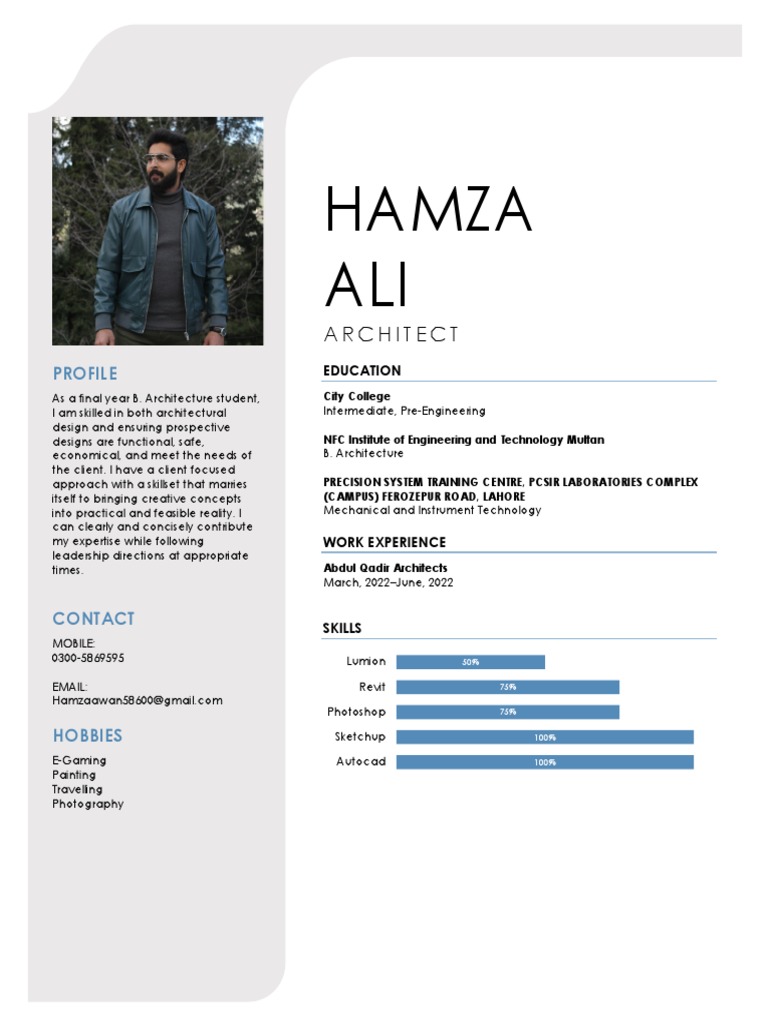Hamza Ali CV | PDF