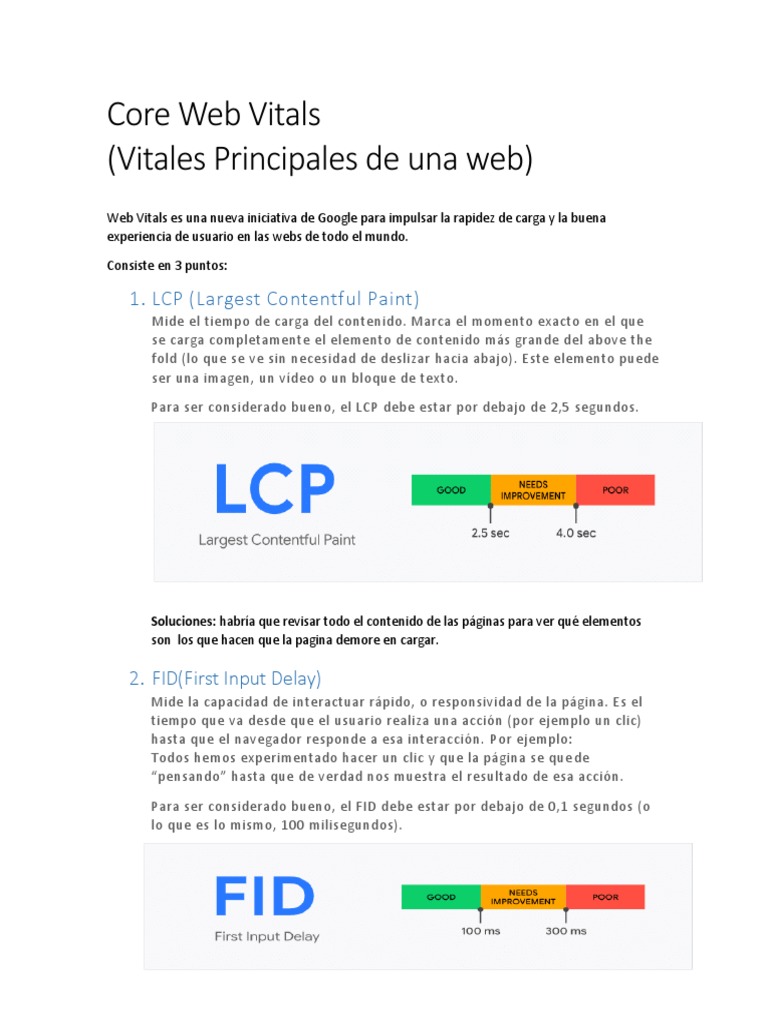 Core Web Vitals | PDF