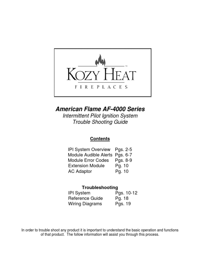 IPI Troubleshootin Guide American Flame | PDF | Electrical Connector | Vacuum Tube