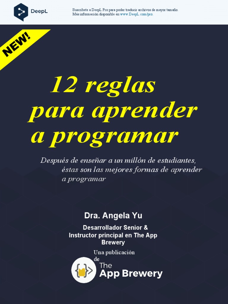 12+Rules+to+Learn+to+Code+ (2nd+edition) +2022 Es | PDF | Lenguaje de ...