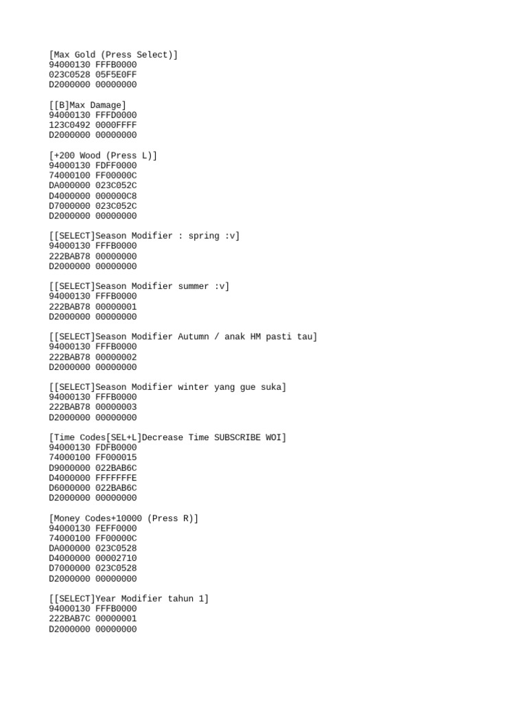 Rune Factory 3 (IDN) .CHT | PDF