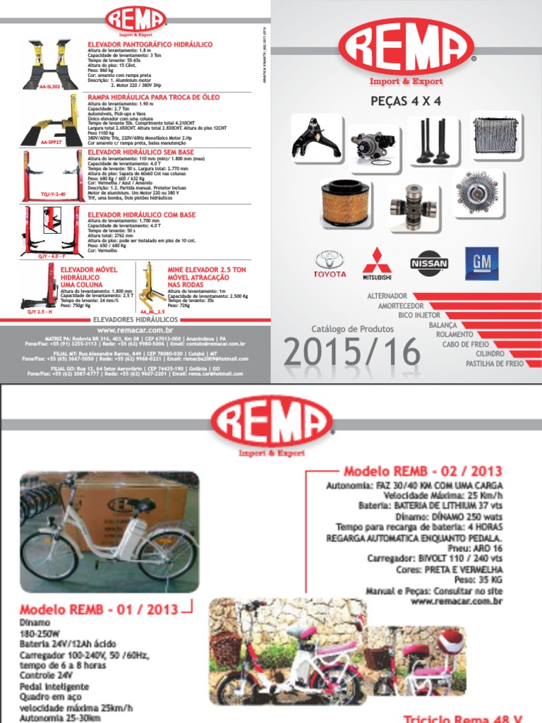Catalogo Rema Completo | PDF | Indústria automobilística | Veículos ...