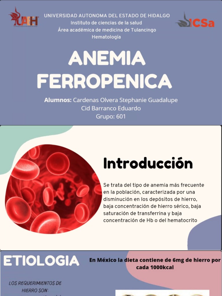 Anemia Ferropénica | PDF