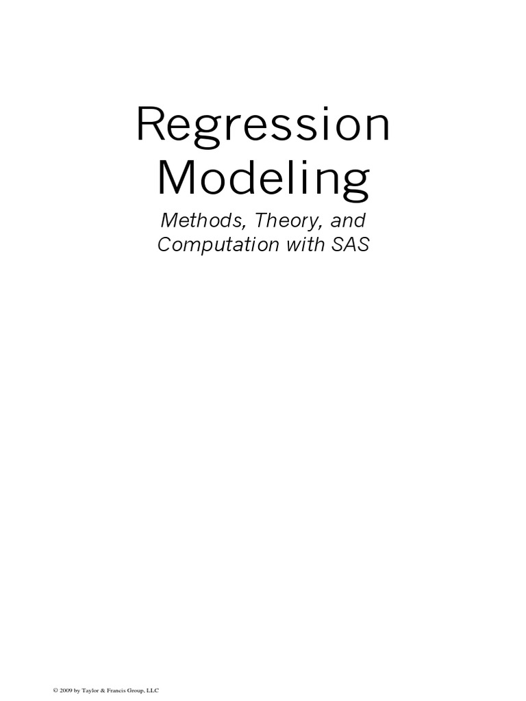 Michael J Panik - Regression Modeling - Methods, Theory, and ... Michael J Panik - Regression Modeling - Methods, Theory, and ...