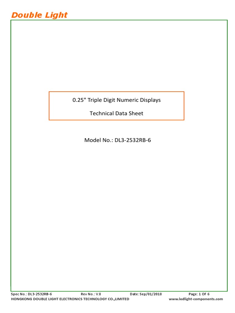 DL3 2532RB 6 | PDF | Electromagnetic Radiation | Electronics