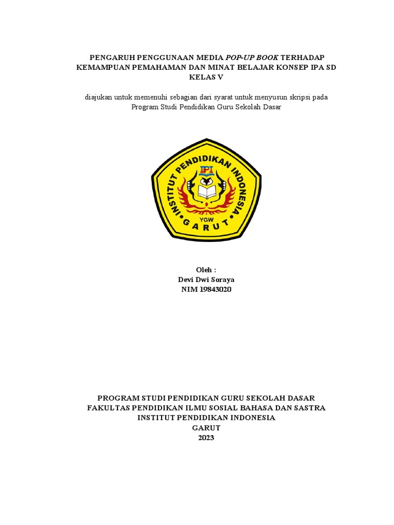 Skripsi Devi Dwi Soraya Revisi | PDF