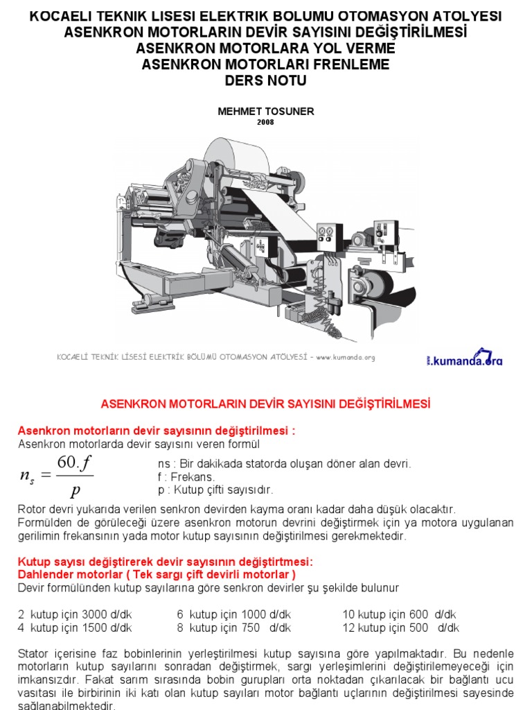 Asekron Motor Yol Verme | PDF
