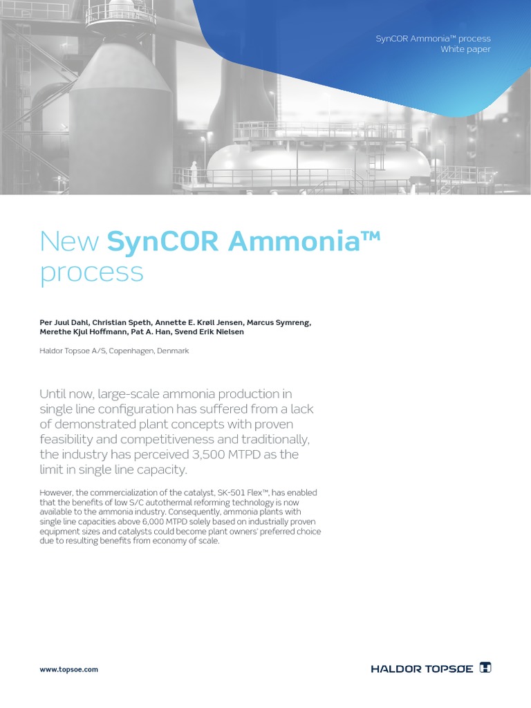 New SynCOR Ammonia™ Process | PDF