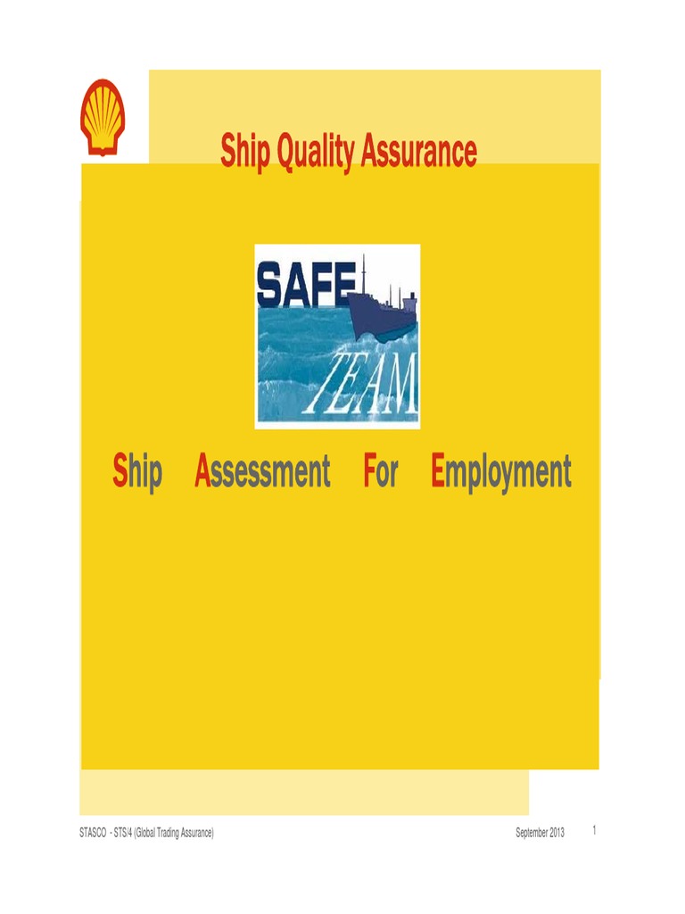 Ship Quality Assurance Overview | PDF | Quality Assurance | Risk