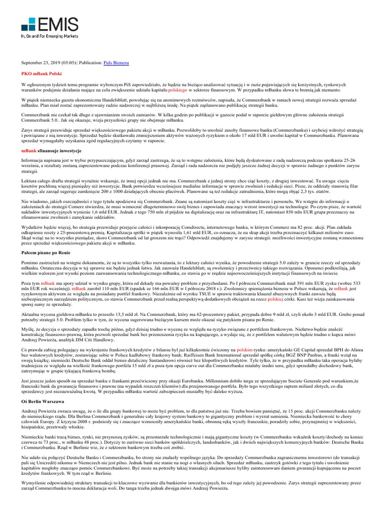 PKO MBank Polski | PDF