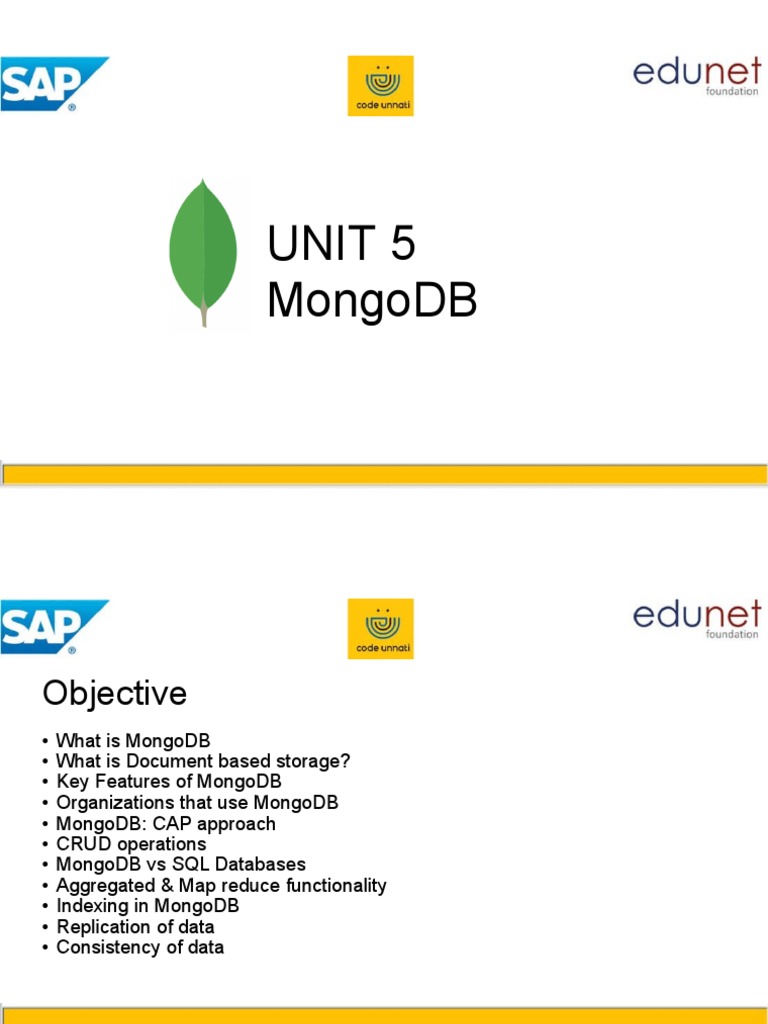 1664473609-Unit 5 - Database Management - MongoDB | Download Free PDF | Mongo Db | No Sql