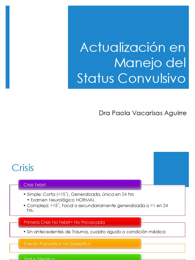 Guía para Manejo del Status Convulsivo | PDF | Epilepsia | Medicina CLINICA