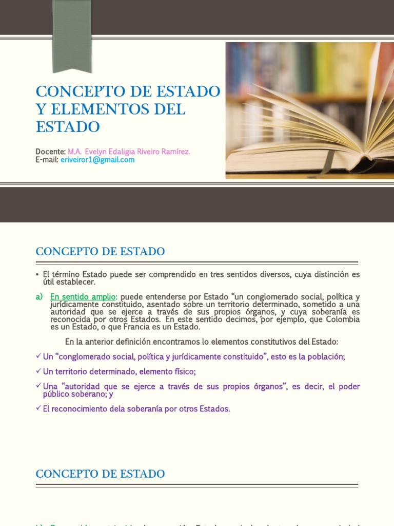 Concepto de Estado y Elementos Del Estado | PDF