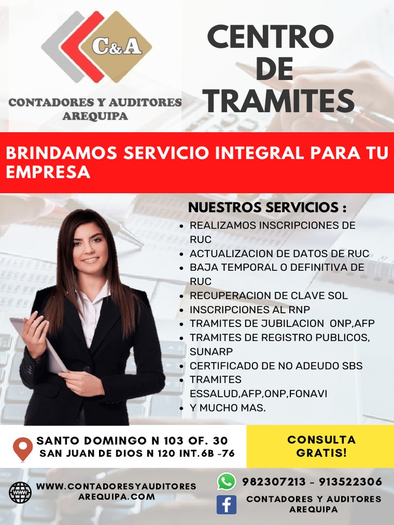 BROCHURES | PDF | Contador | Contabilidad