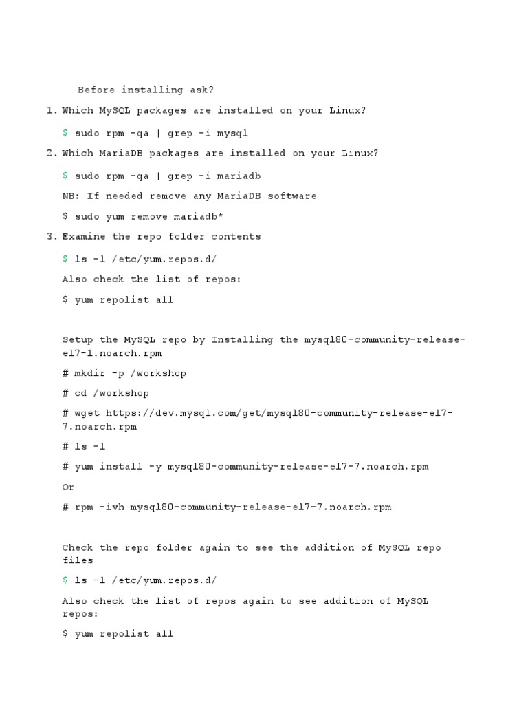 Before Installing Mysql Ask | PDF Before Installing Mysql Ask | PDF