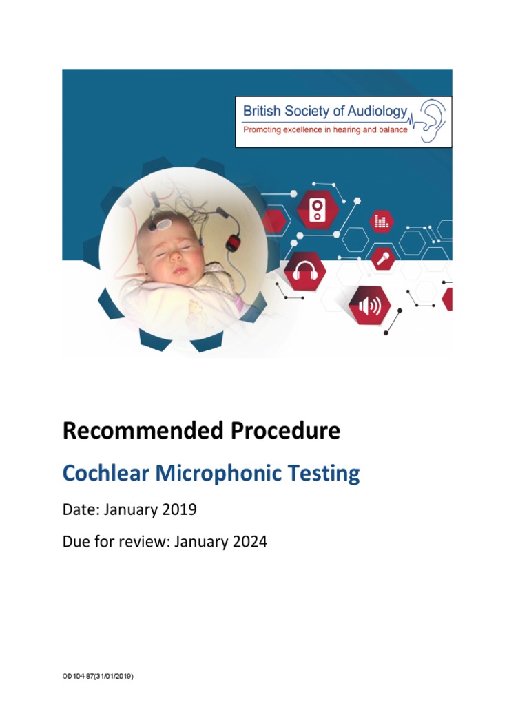 Cochlear Microphonic Testing Guidelines | PDF | Science & Mathematics