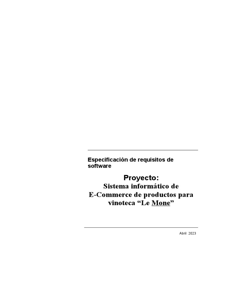 Documento Formato Ieee 830 | PDF