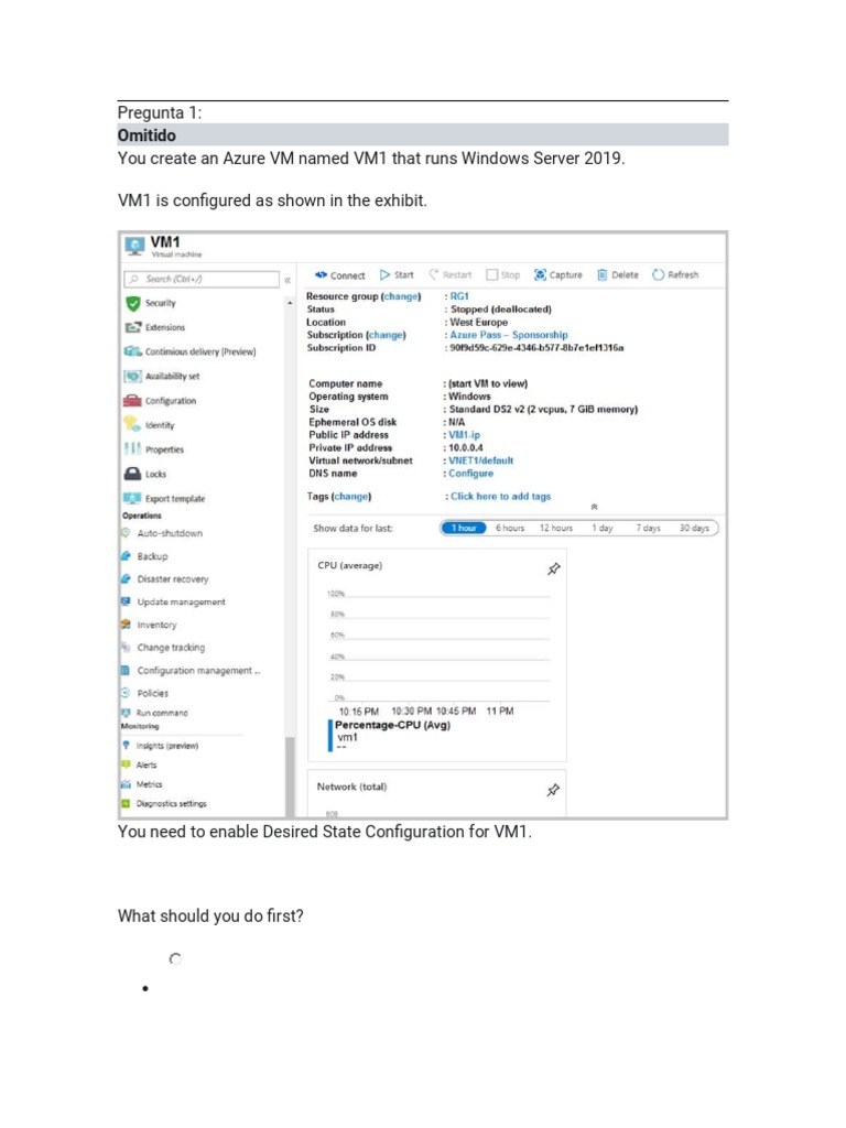 AZ - 104 Test 3 | PDF | Microsoft Azure | Ip Address