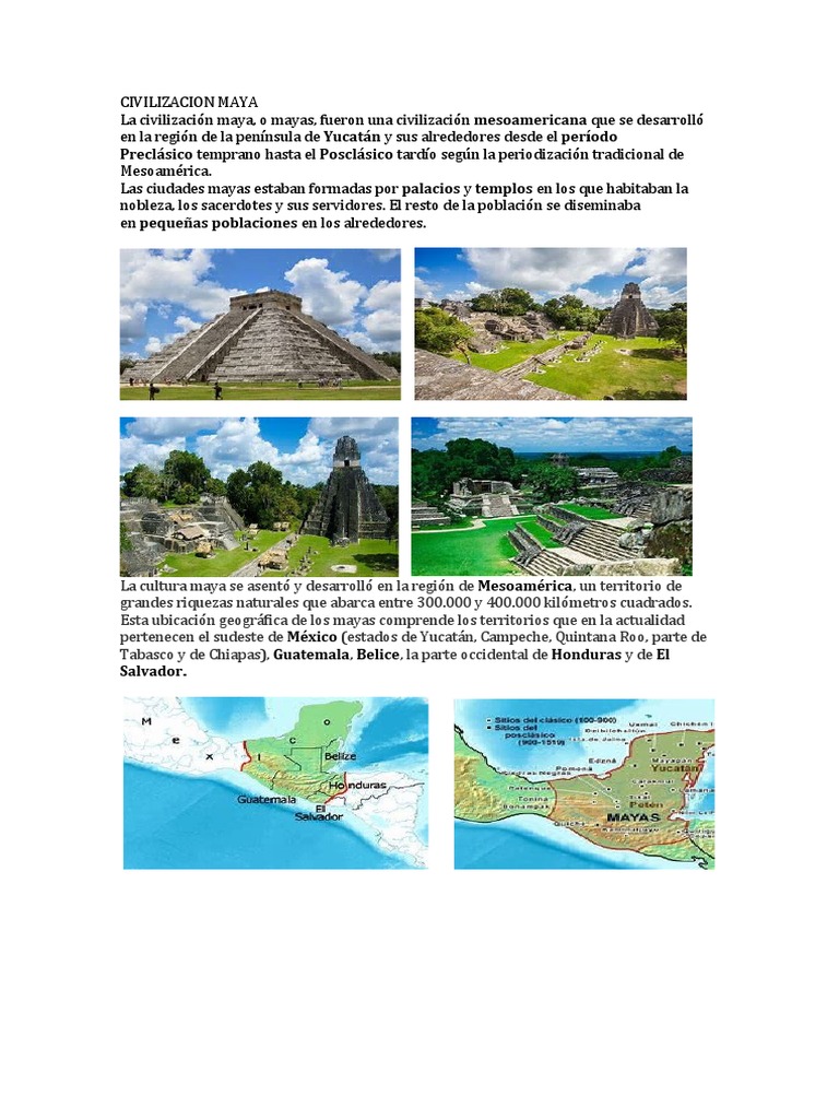 Civilizacion Maya | PDF | Civilización maya | Mesoamérica