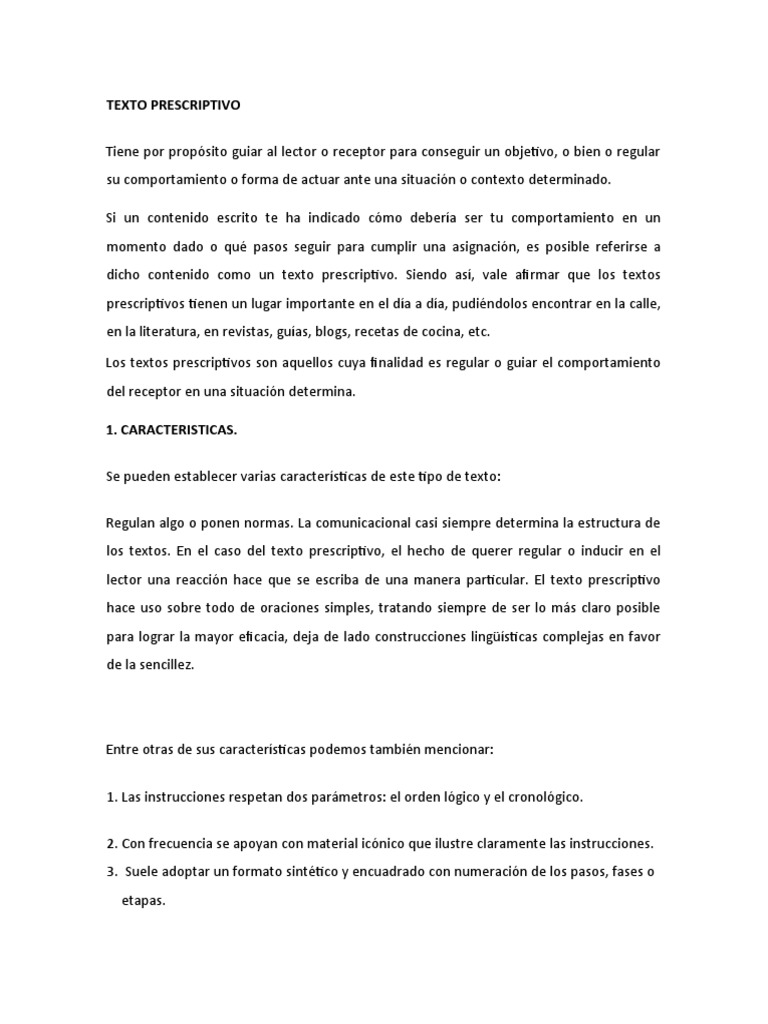 Texto Prescriptivo Informe 01-1 | PDF | Comportamiento | Blog