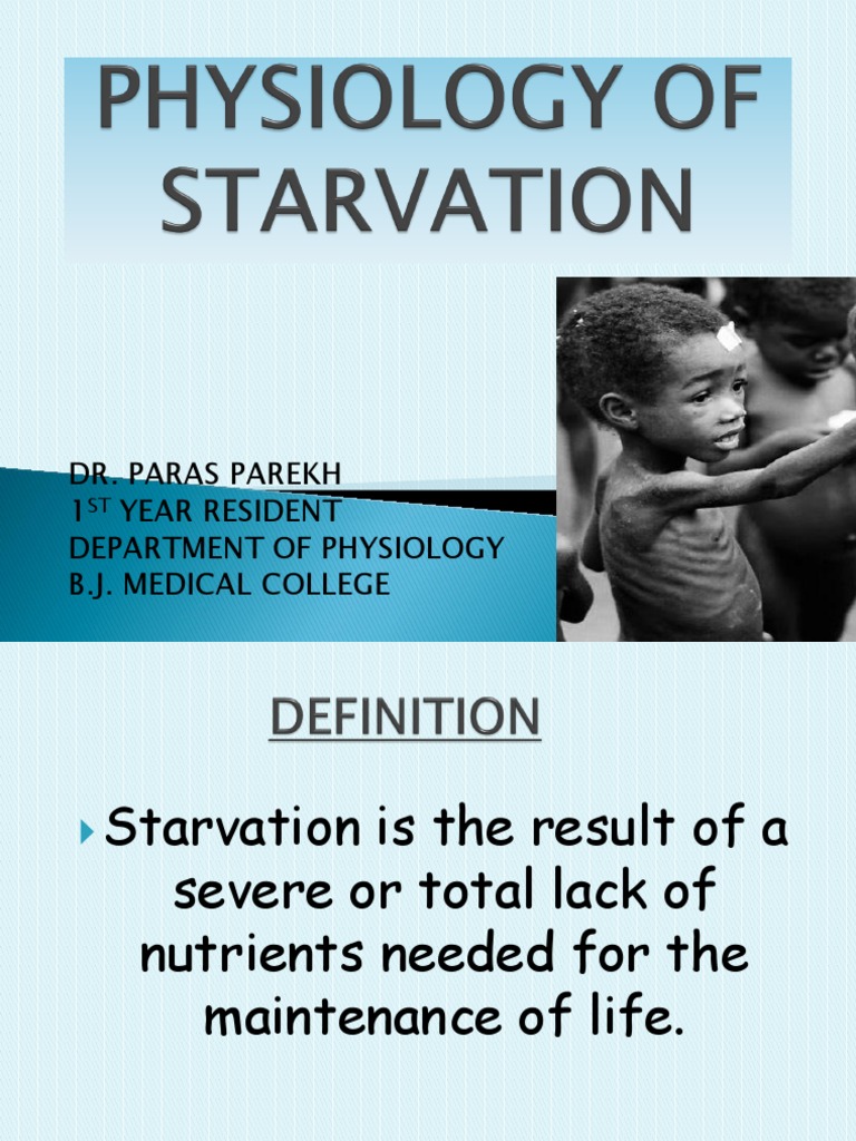 Physiology of Starvation | PDF | Metabolism | Glycogen