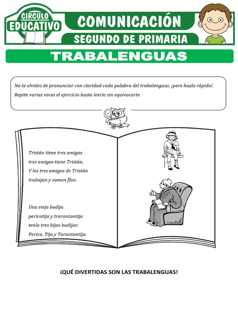 Trabalenguas para Segundo de Primaria | PDF