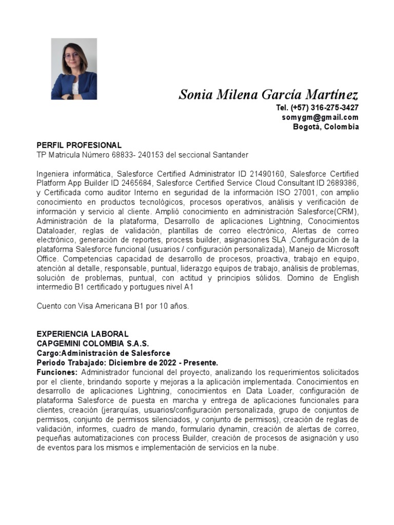 CV Sonia Milena Garcia 22-10-2022 | PDF