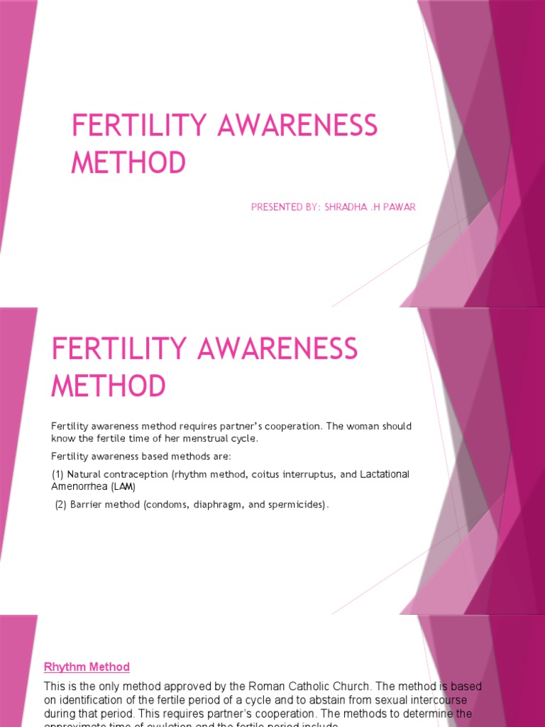 Fertility Awareness Methods Explained | PDF | Birth Control | Menstruation