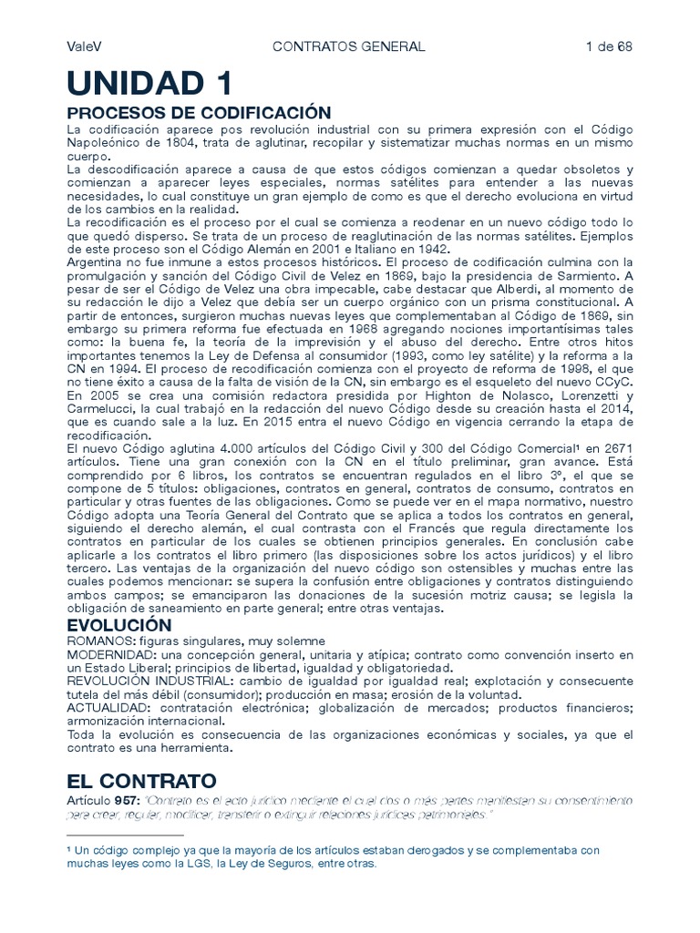 Contratos Parte General Final PDF | Descargar gratis PDF | Principios ...