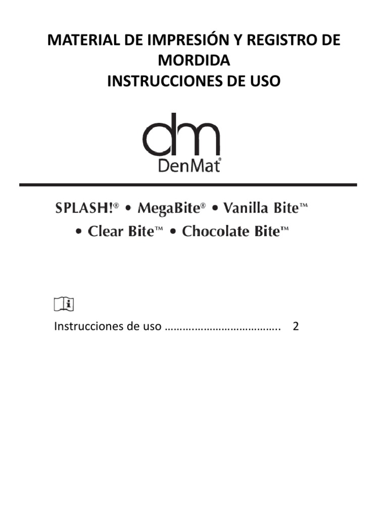 Manual Bite Registration | PDF | Cartucho (armas de fuego)