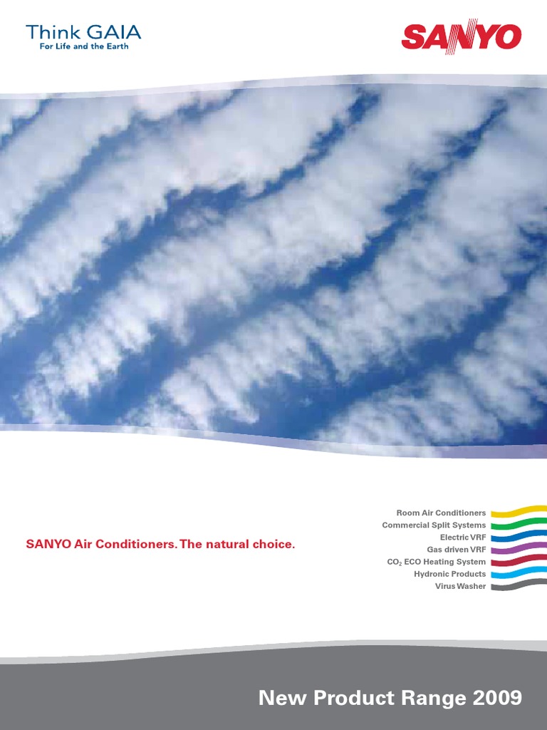 SANYO ECOi VRF System Overview | PDF | Air Conditioning | Heat Pump