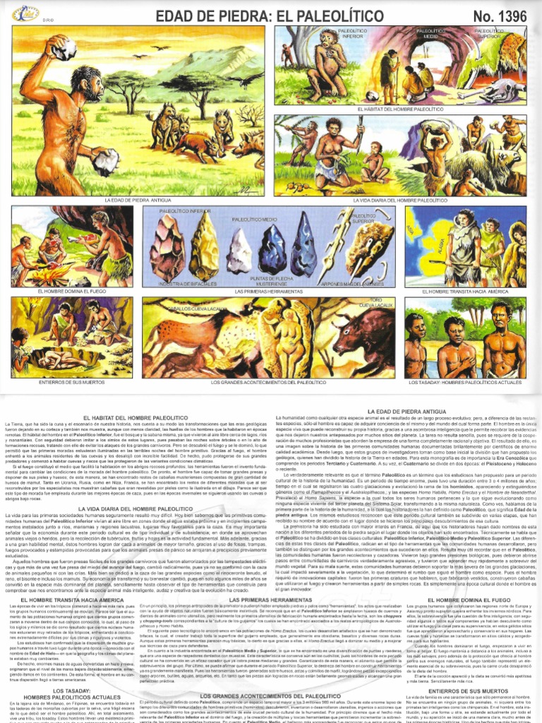 Edad de Piedra El Paleolitico | PDF