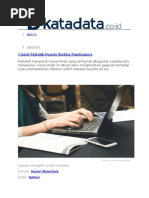 Contoh Makalah Docx | PDF