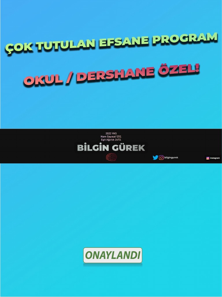 DERSHANE KAMP PROGRAMI - PDF 2 | PDF