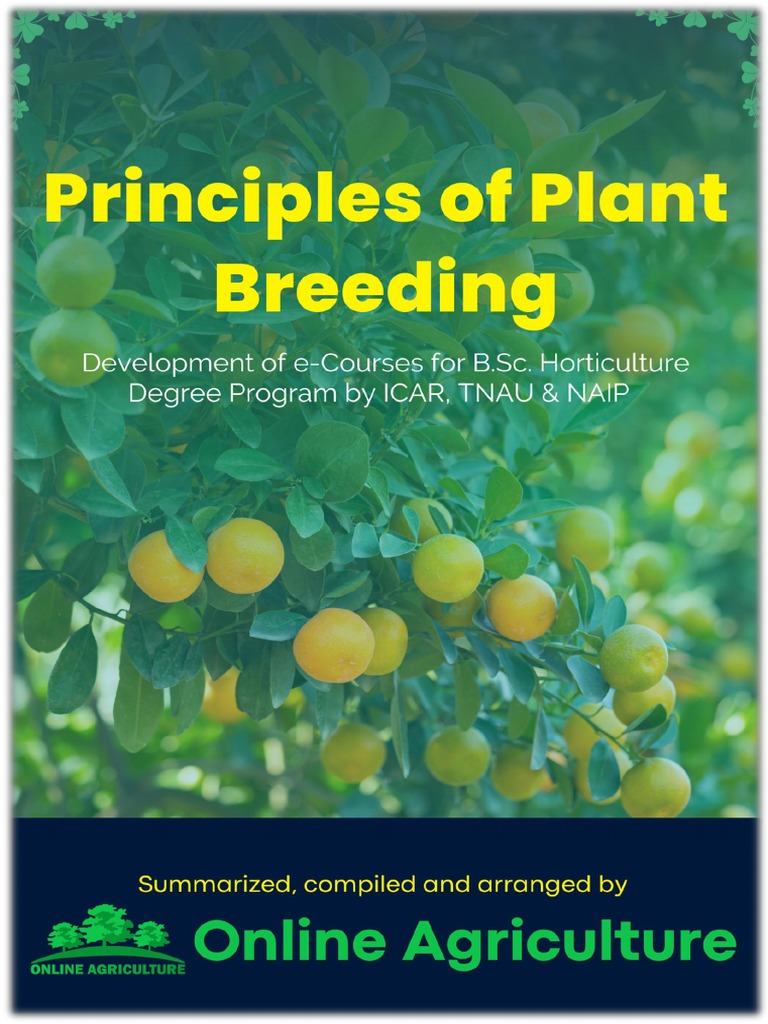 Principle of Plant Breeding Horti | PDF | Plant Breeding | Flowers