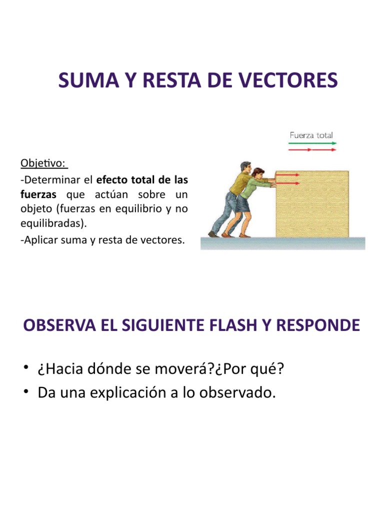 Suma y Resta de Vectores 2 | Descargar gratis PDF | Fuerza | Vector Euclidiano