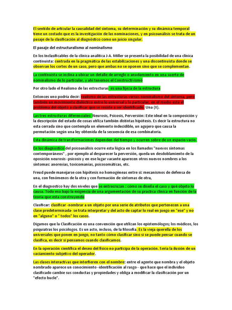 Enrique Acuña. Resumen | PDF | Realismo filosófico | Psicoanálisis