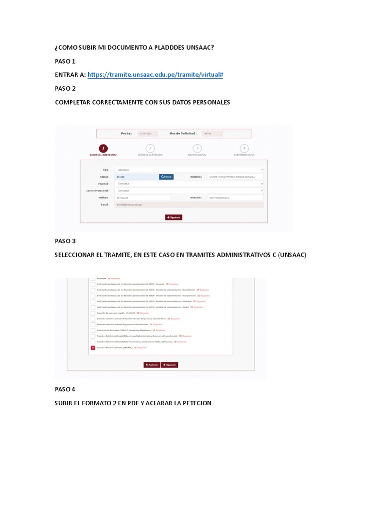 Como Subir Mi Documento A Pladddes Unsaac | PDF | Informática