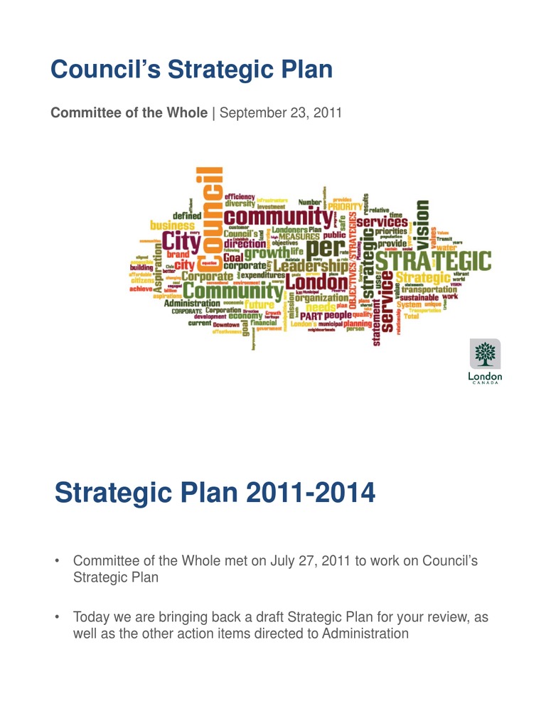 London Council Strategic Plan 2011-2014 | PDF | Infrastructure | Taxes
