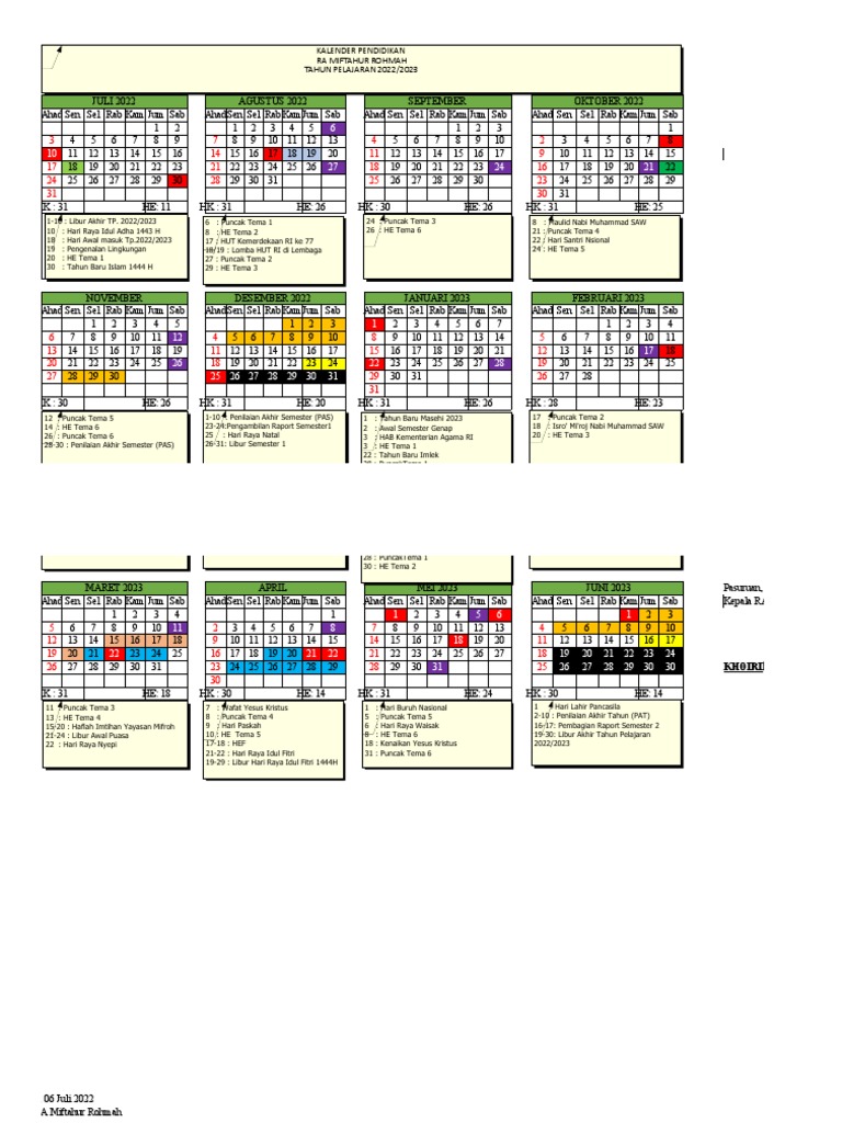 Kalender 2023 Excel | PDF