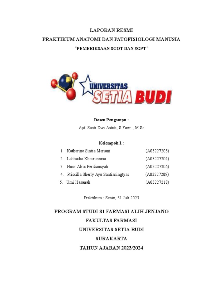 Laporan Sgot-Sgpt | PDF