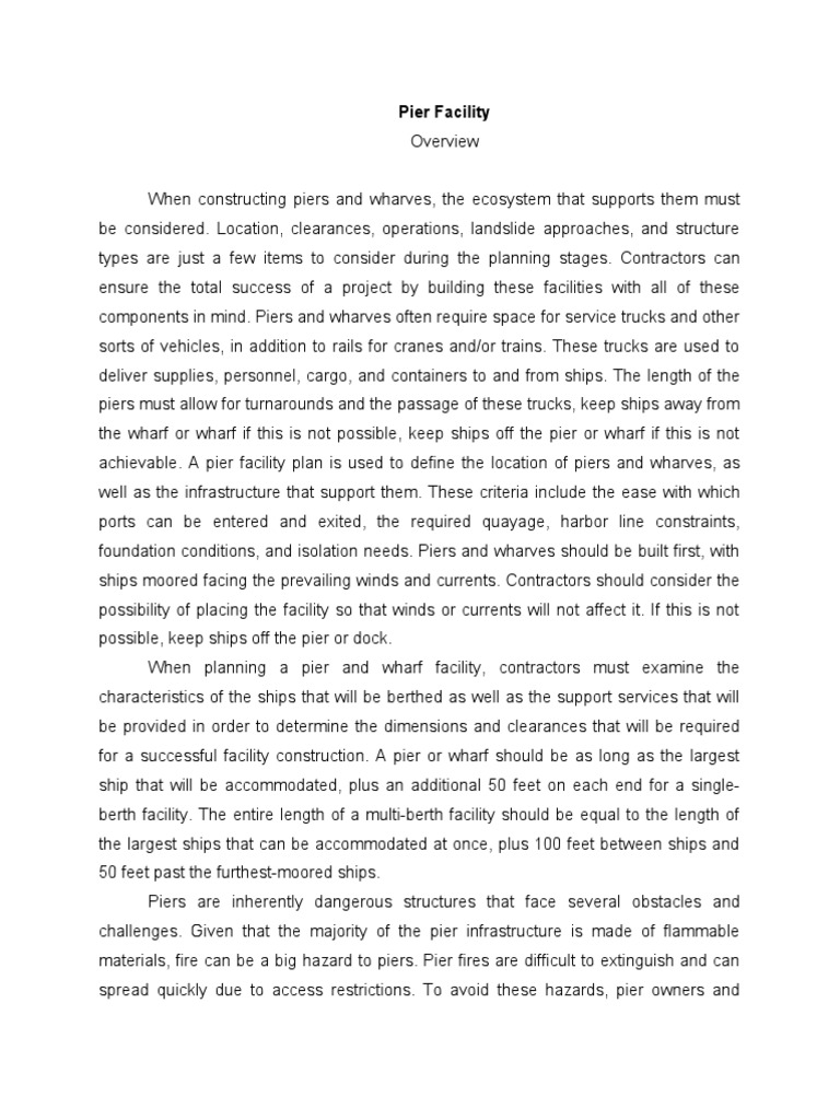 Pier Plan | Download Free PDF | Ships | Pier