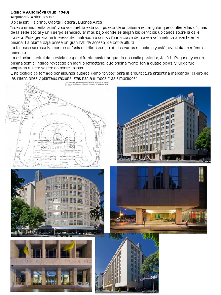 Edificio Automóvil Club de Antonio Vilar | PDF | Arte