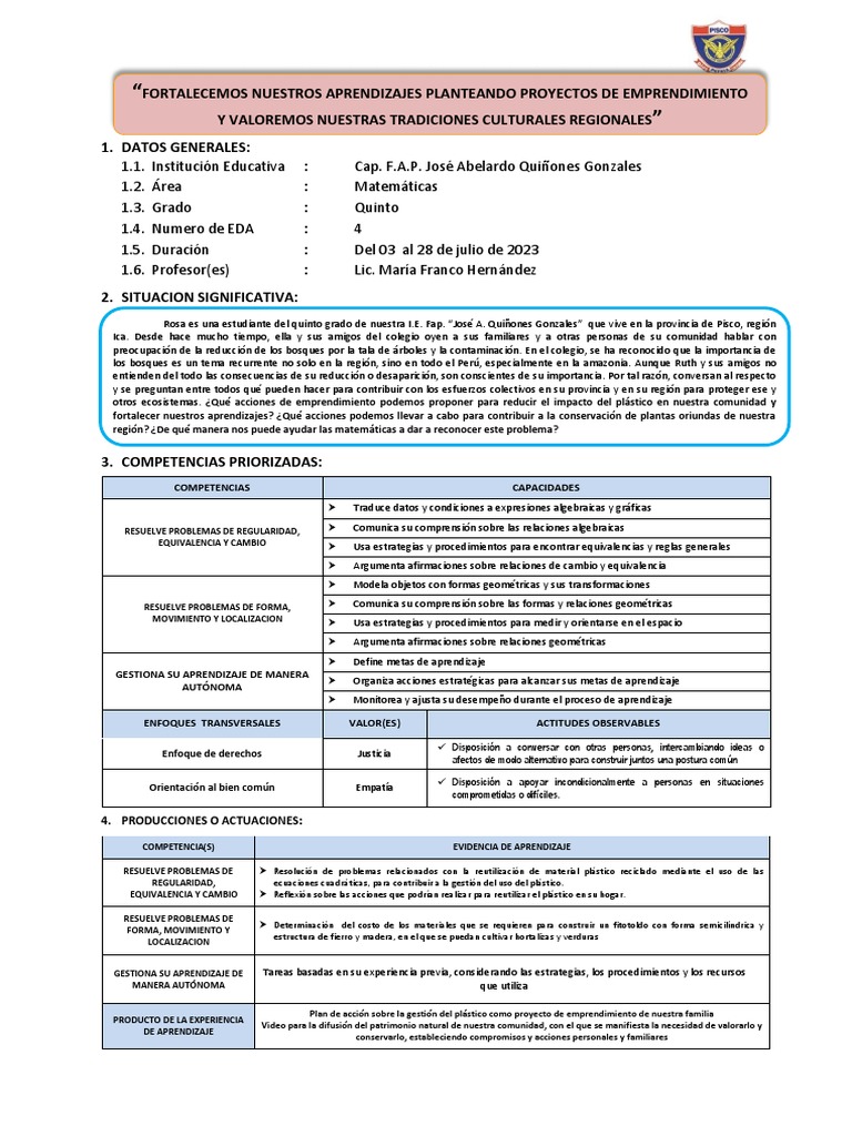 EDA 4 5to Maria | PDF